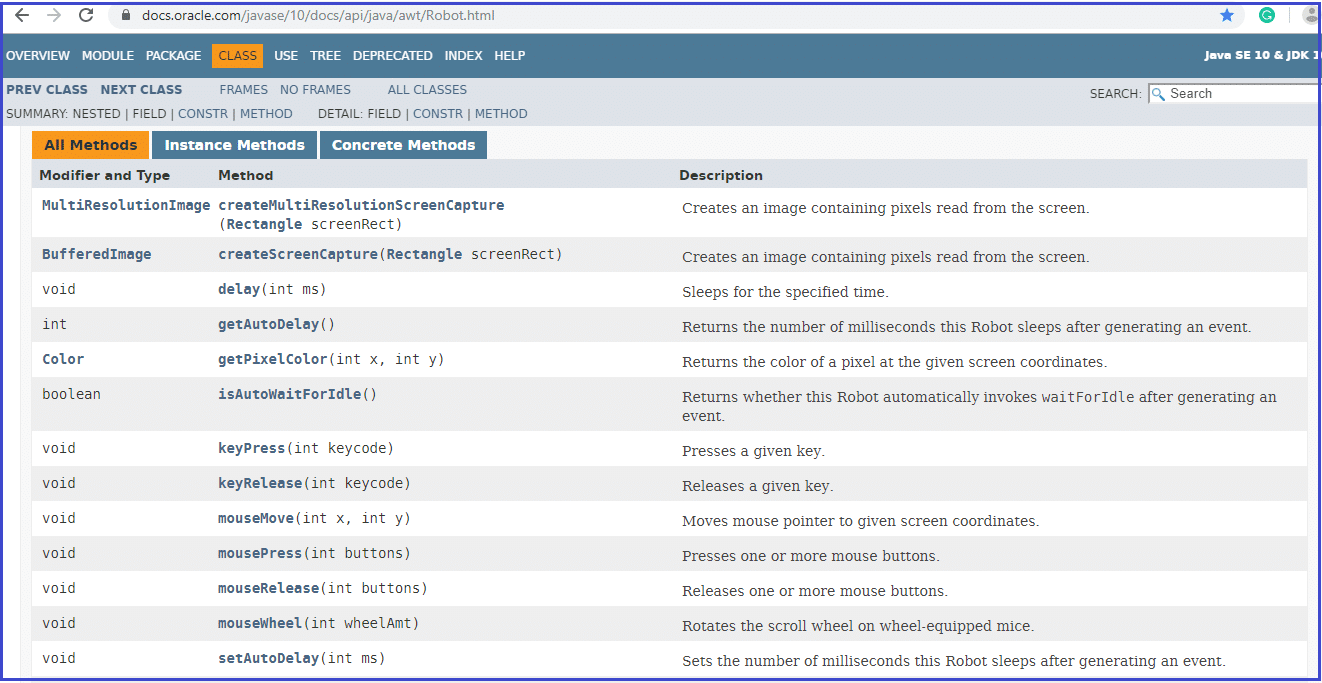 What is Robot Class in Java and How to use Robot Class in Automation?